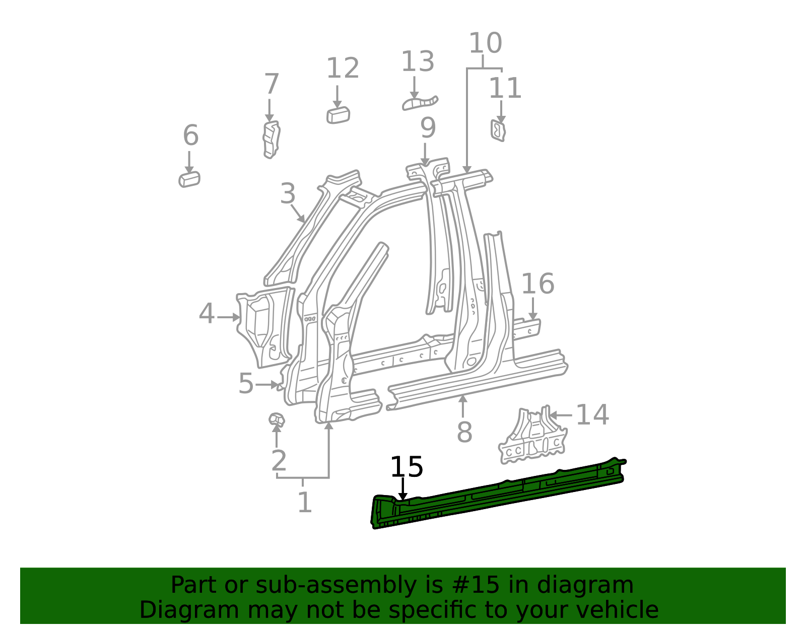 57401-60080 - High-Quality Rocker Panel for AutoNation Parts
