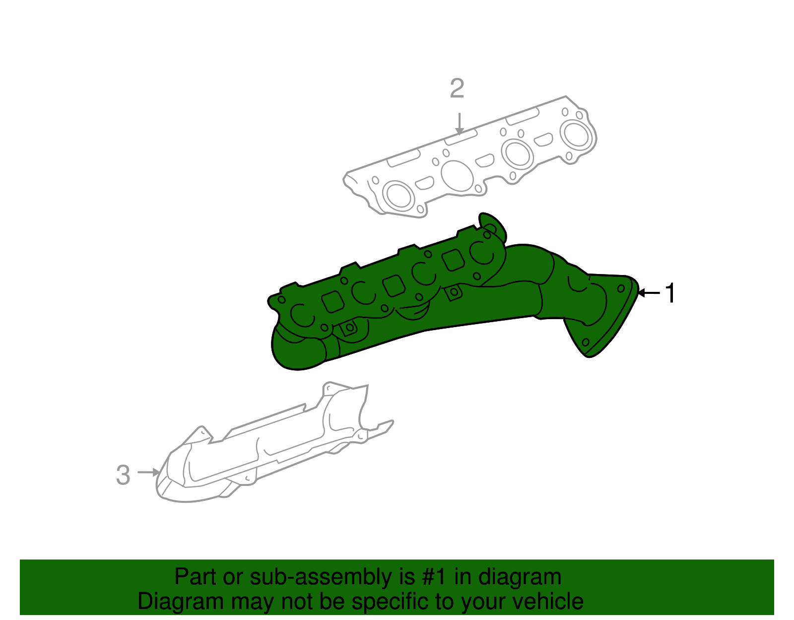2007-2009 Toyota Exhaust Manifold 17105-50210 | Toyota Parts Center