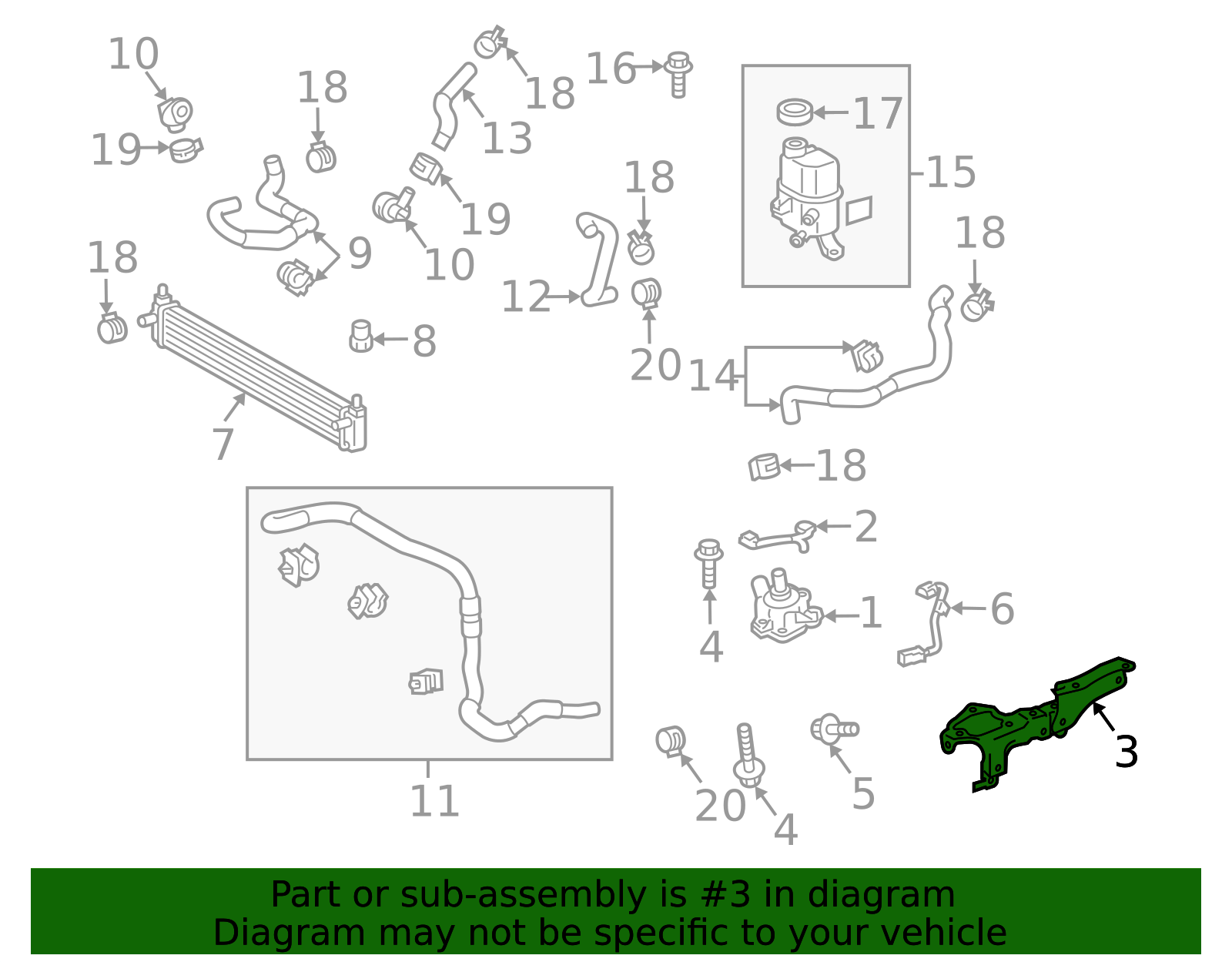 G9031-47010 - Lower Bracket - 2010-2017 Toyota | OEM Genuine Toyota Parts