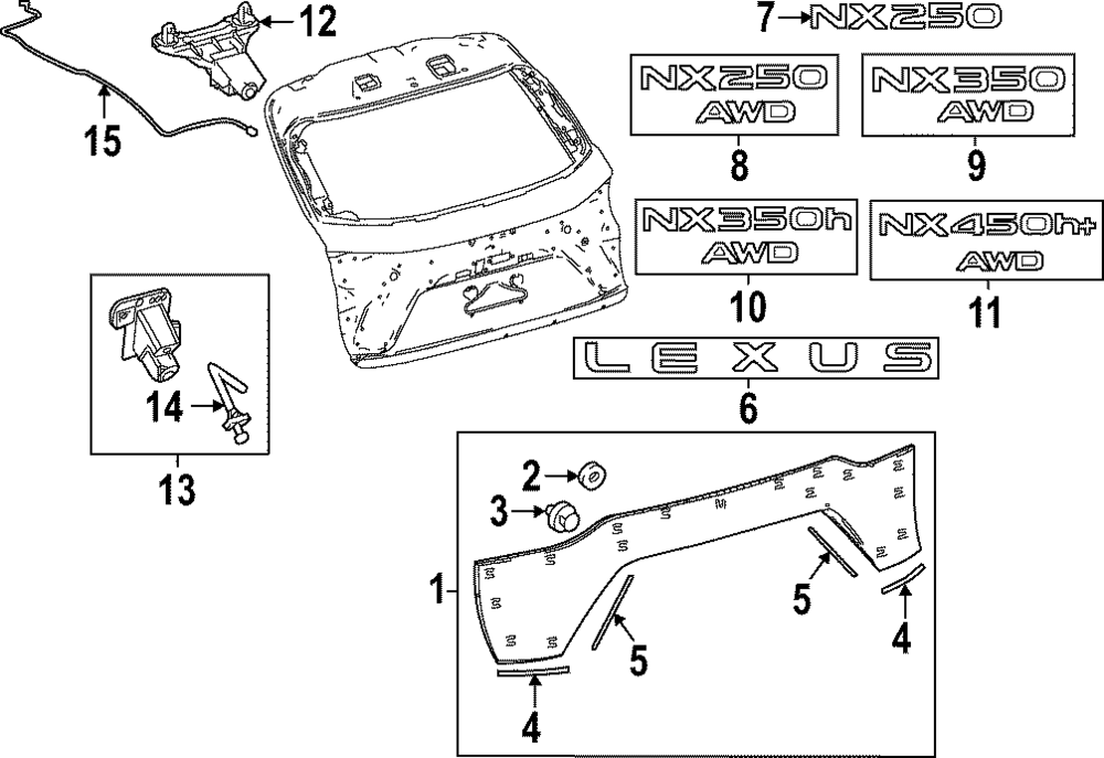 76801-78110-G0 - 2022-2024 Lexus - Finish Panel | My L Parts