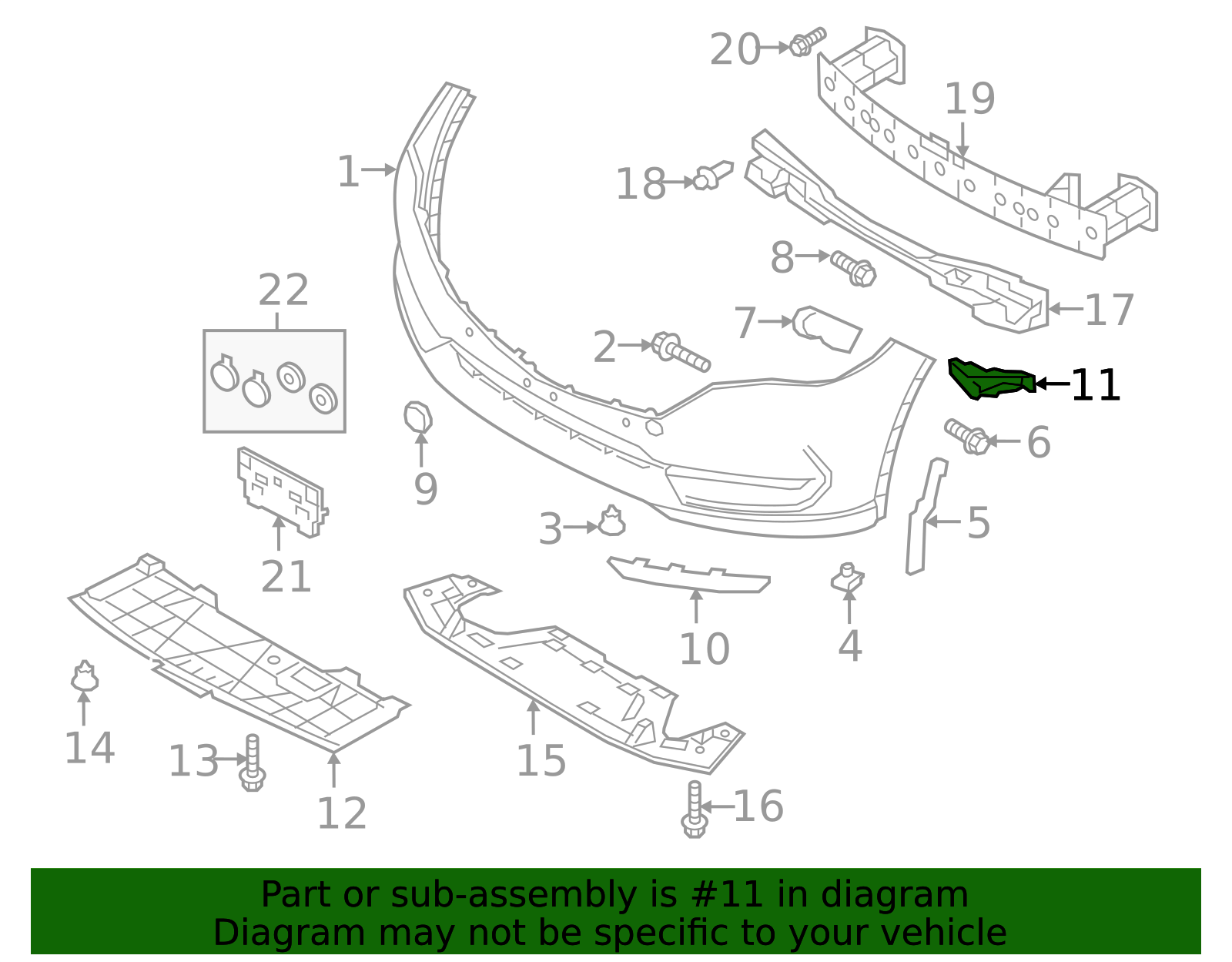 KB8B-50-C22B - Fog Light Trim Bracket - Mazda Swag