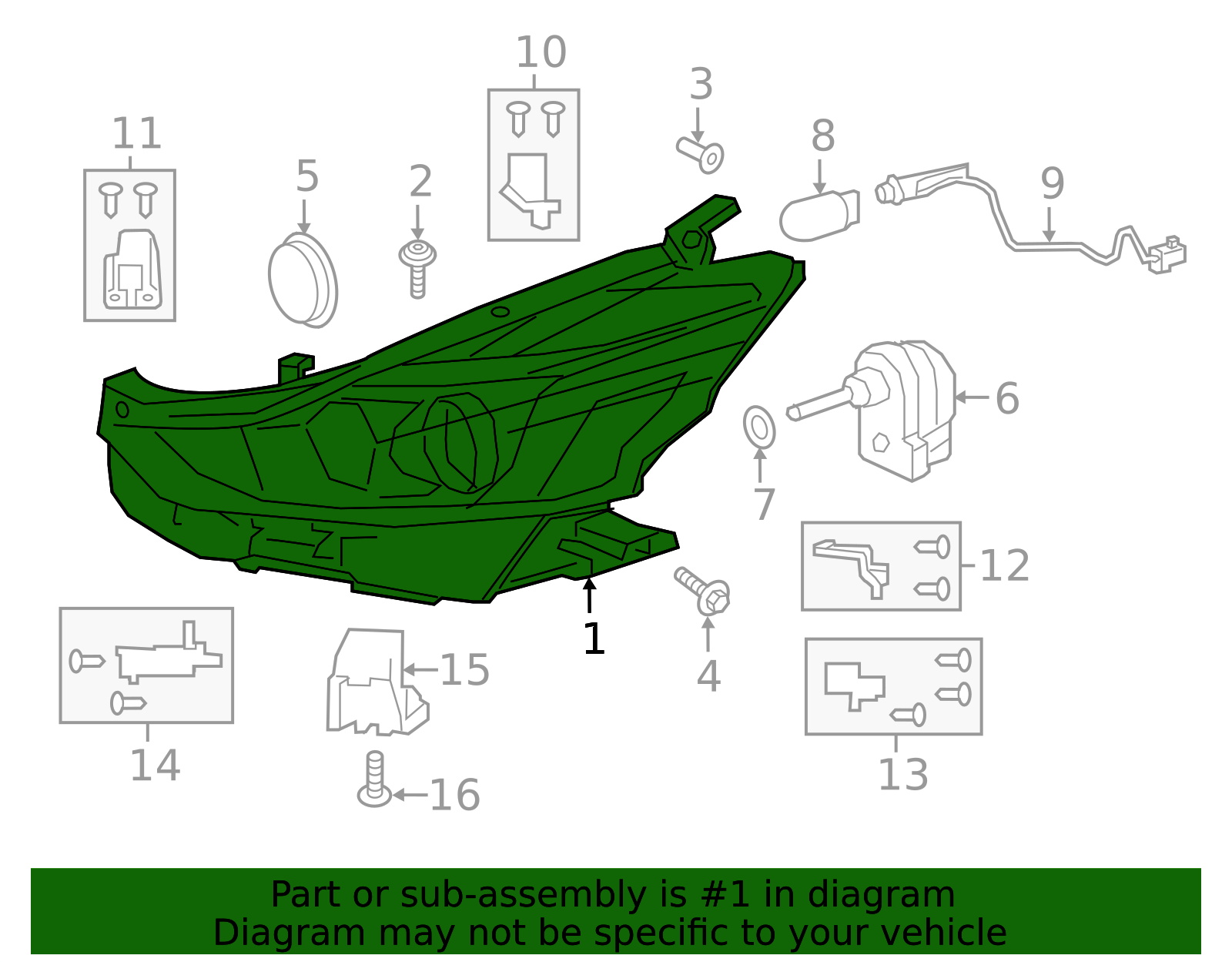 OEM Headlight Assembly - Clear, Bright Illumination | AutoNation Parts