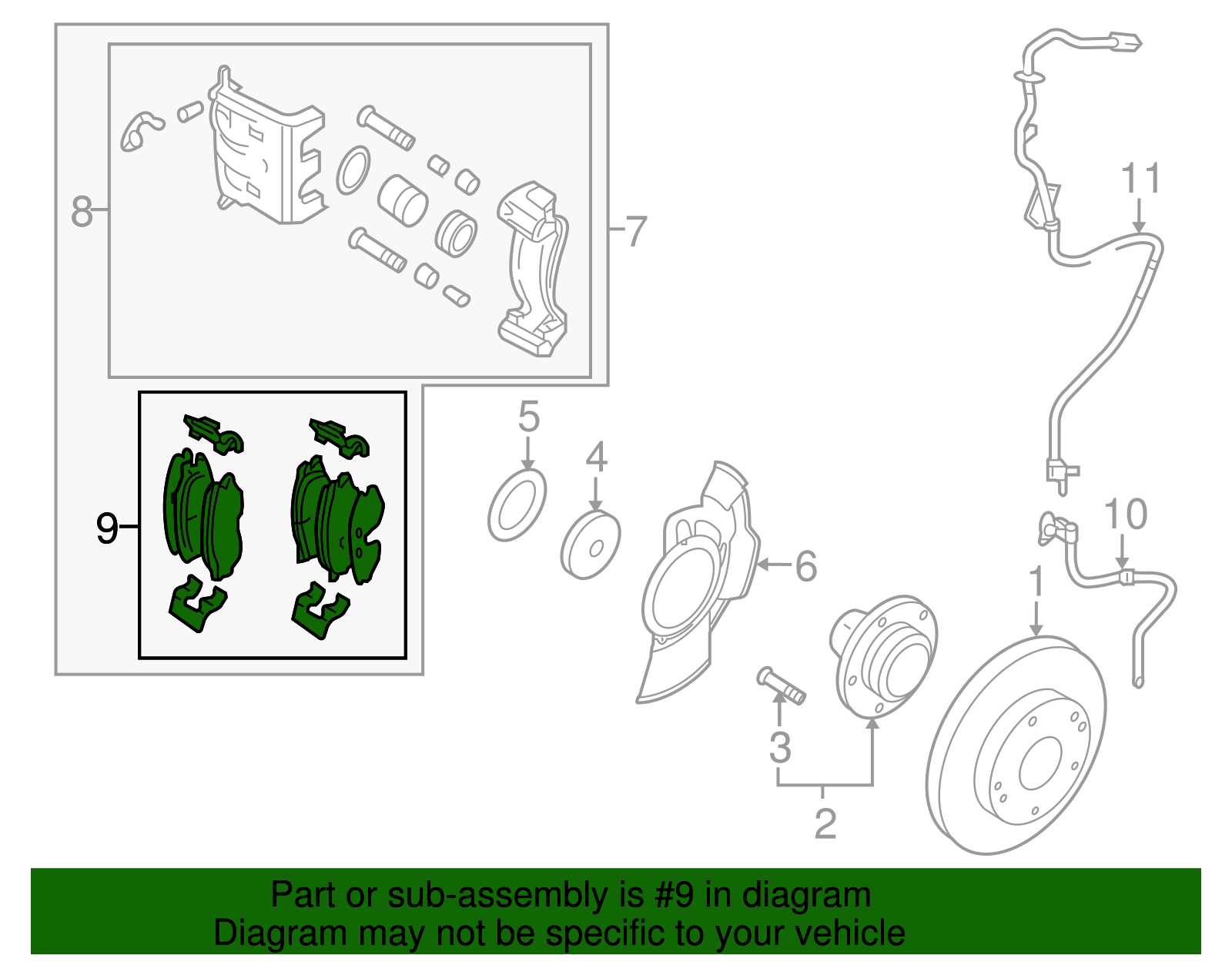 2010-2016 Hyundai Tucson Brake Pads Front 58101-2SA00 | OEM Parts Online
