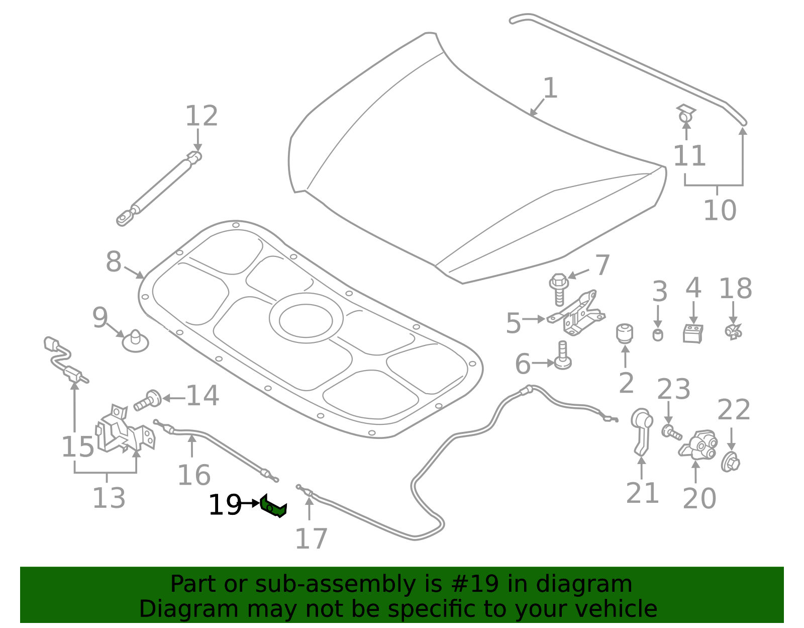 Hyundai - 64158-J9000 - Release Cable Bracket - 2020-2025 Hyundai | OEM ...