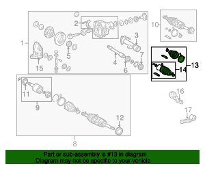 1998-2007 Toyota Land Cruiser Boot Kit 04427-60121 | Toyota Parts Center