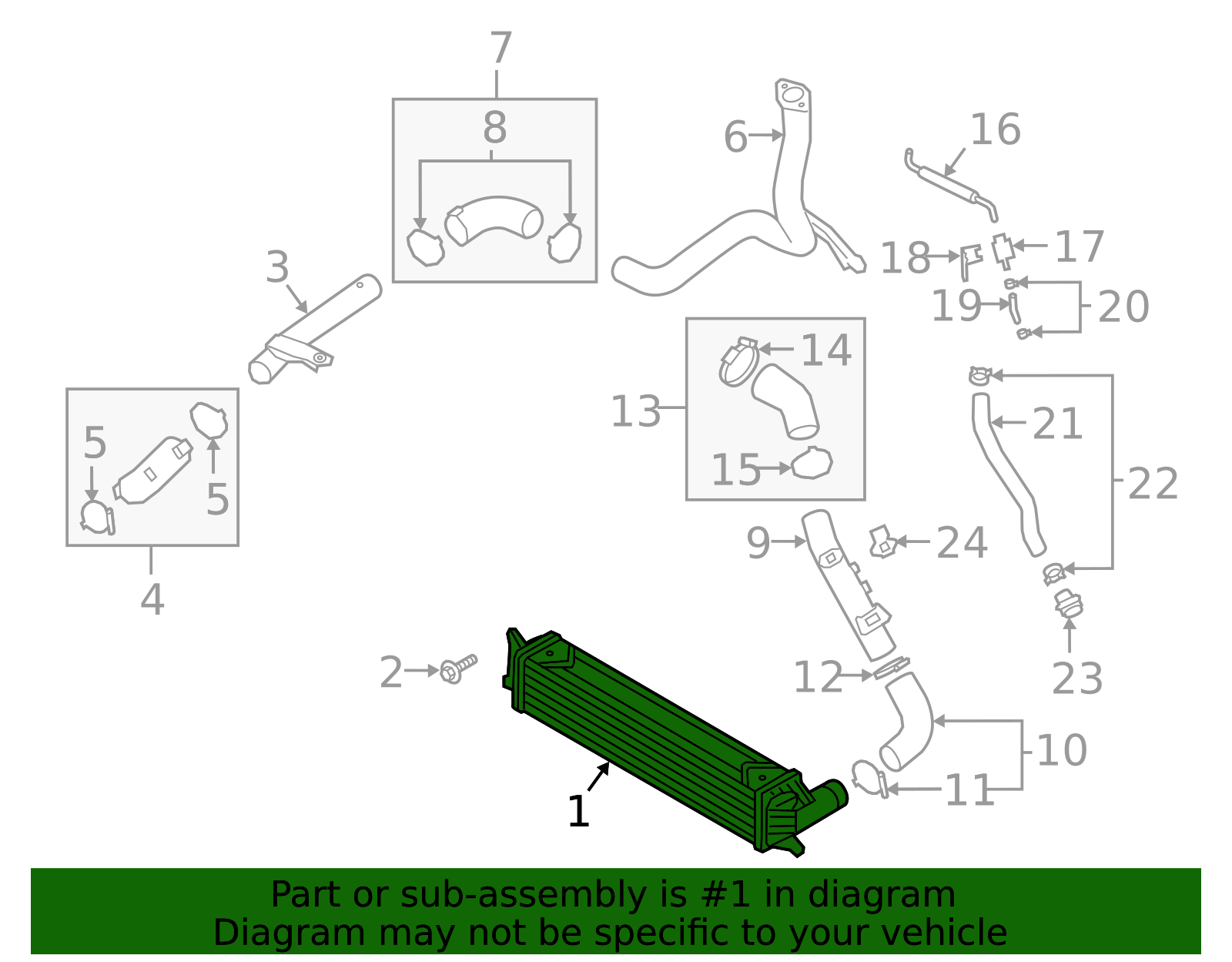 2020-2023 Hyundai Inter-Cooler 28270-2GTF0 | World OEM Parts Hyundai