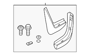 2014-2022 Land Rover Range Rover Sport Mudflaps - Front VPLWP0165 | OEM ...