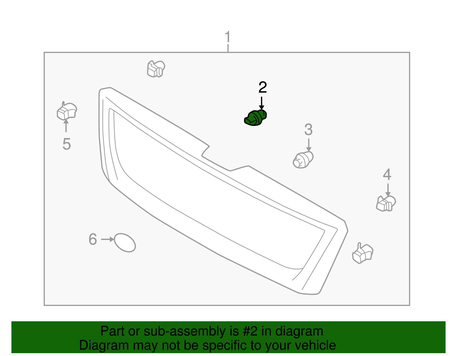 91017AA010 - 1990-2005 Subaru - Grille Assembly Clip | OEM Subaru Parts ...