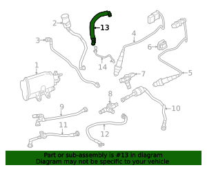 OEM BMW Pressure Hose Part# 11157623745 | BMW Parts Center