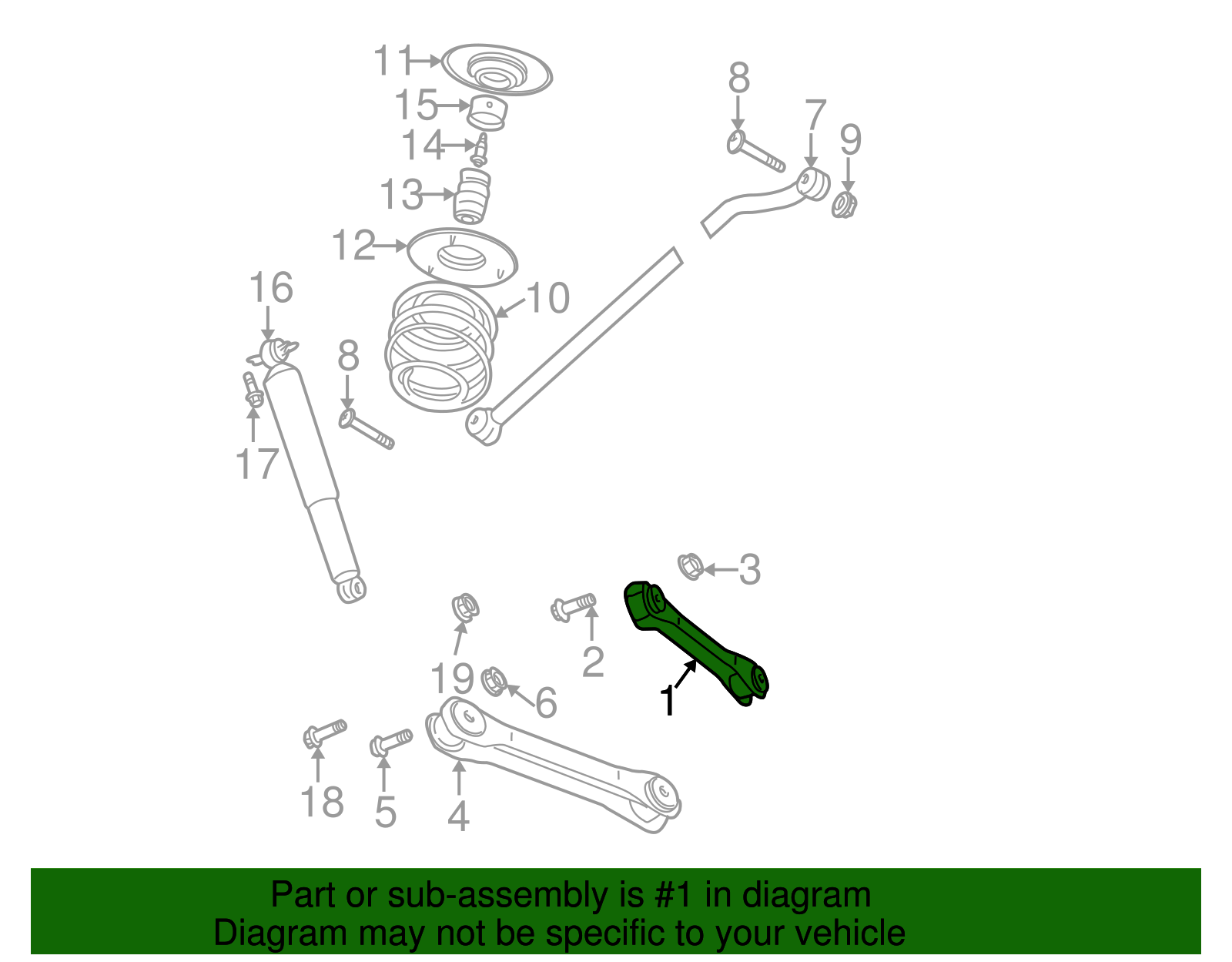 1993-2006 Jeep Arm 52088520 | Mopar Parts Canada