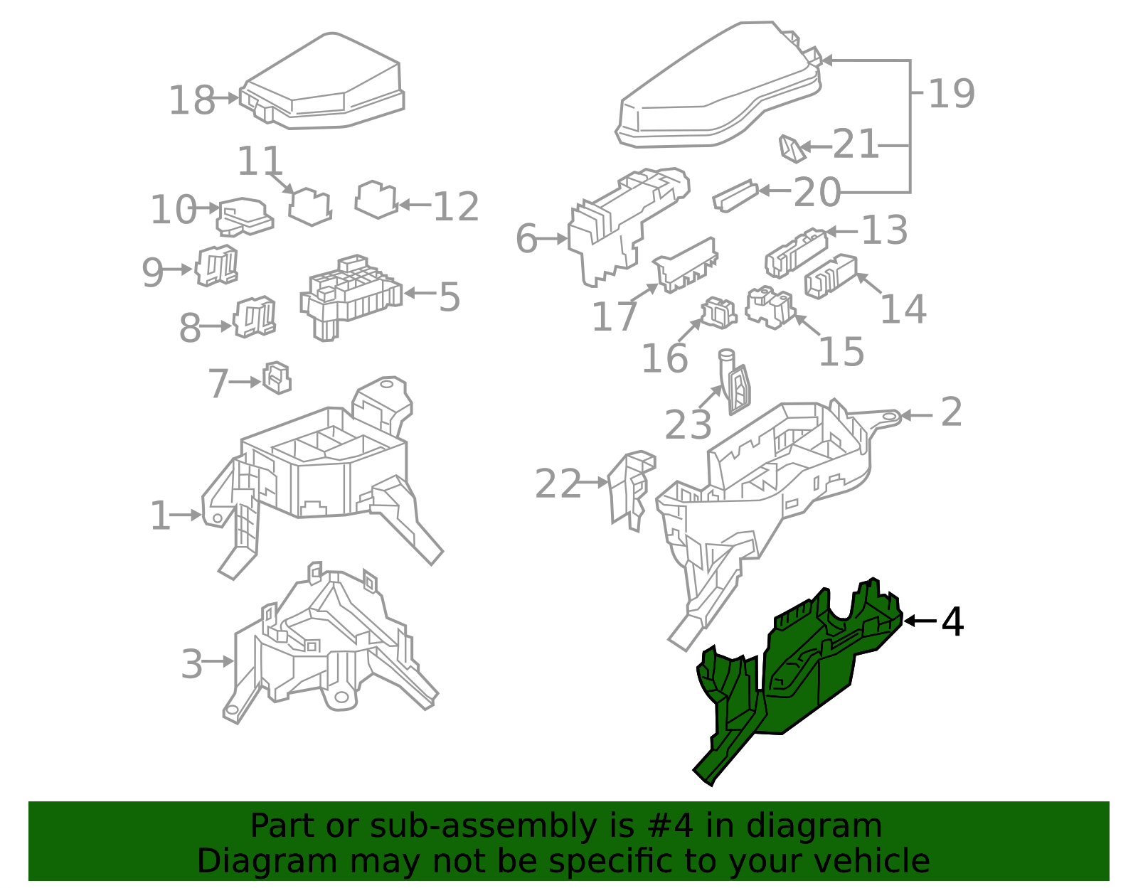 2021-2025 Toyota 2021-2024 Toyota RAV4 Prime - Lower Cover 82663-42240 ...