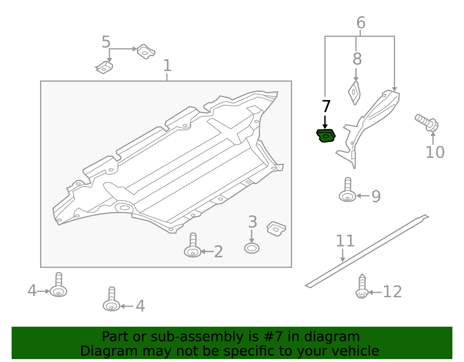 8K0-805-922-A - Genuine Audi Under-body Shield U-nut 8K0805922A OEM ...