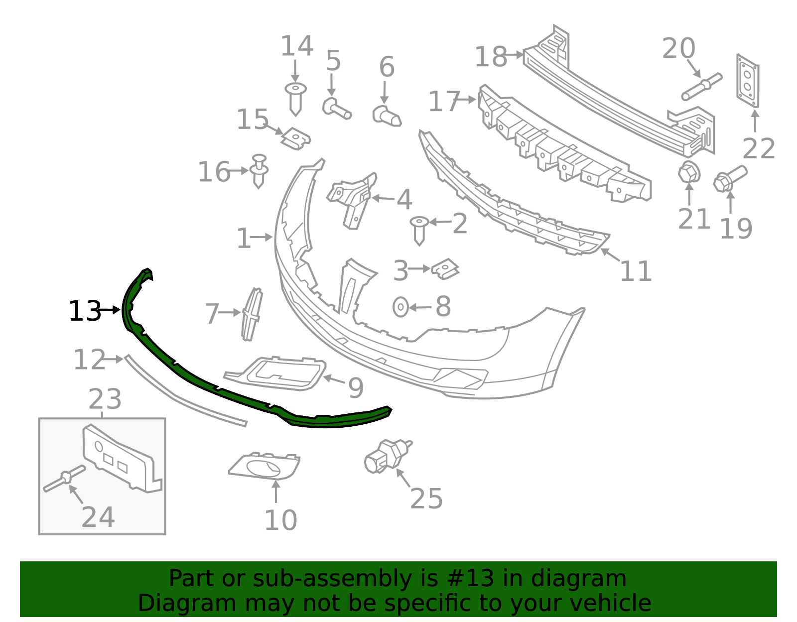 2010-2012 Lincoln MKZ Valance AH6Z-17626-AA | Ford OEM Parts Outlet