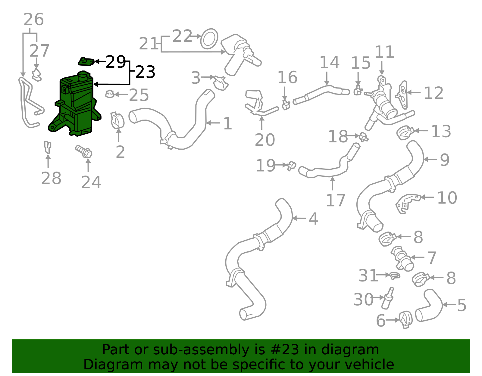 2019-2025 Toyota Expansion Tank 16470-F0020 | Toyota San Diego Parts