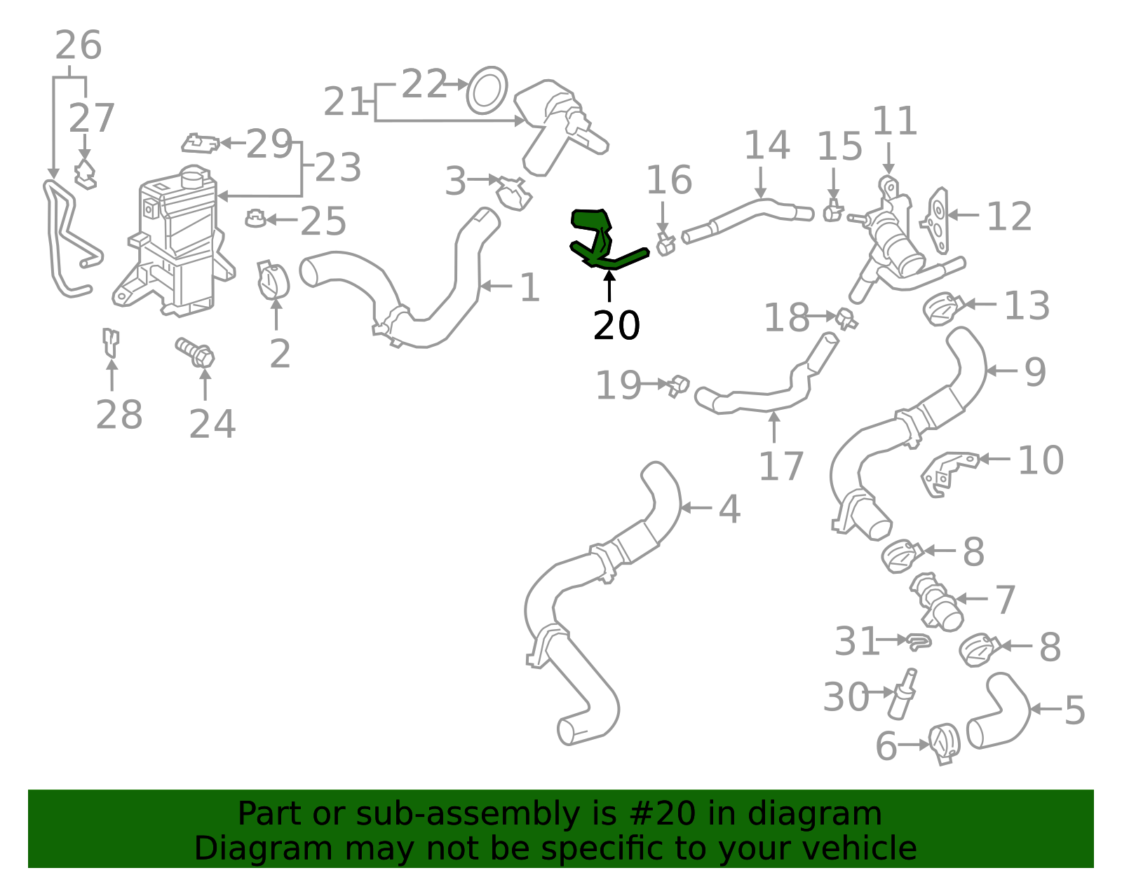OEM 2018-2025 Toyota By-Pass Pipe Part # 16279-25010 | Modern Toyota Parts