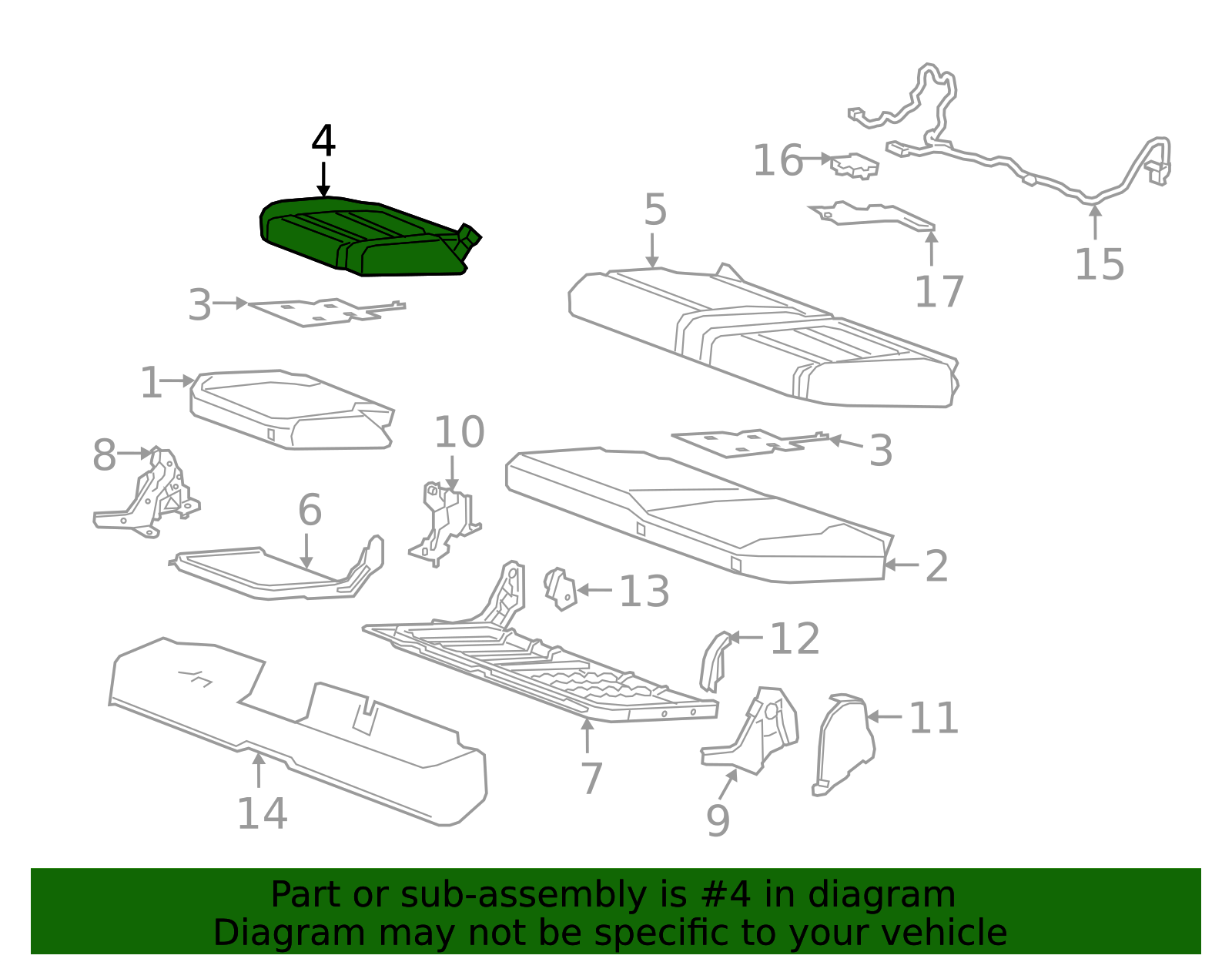 2023-2025 GM Cushion Cover 84855566 | Capital Chevy Parts