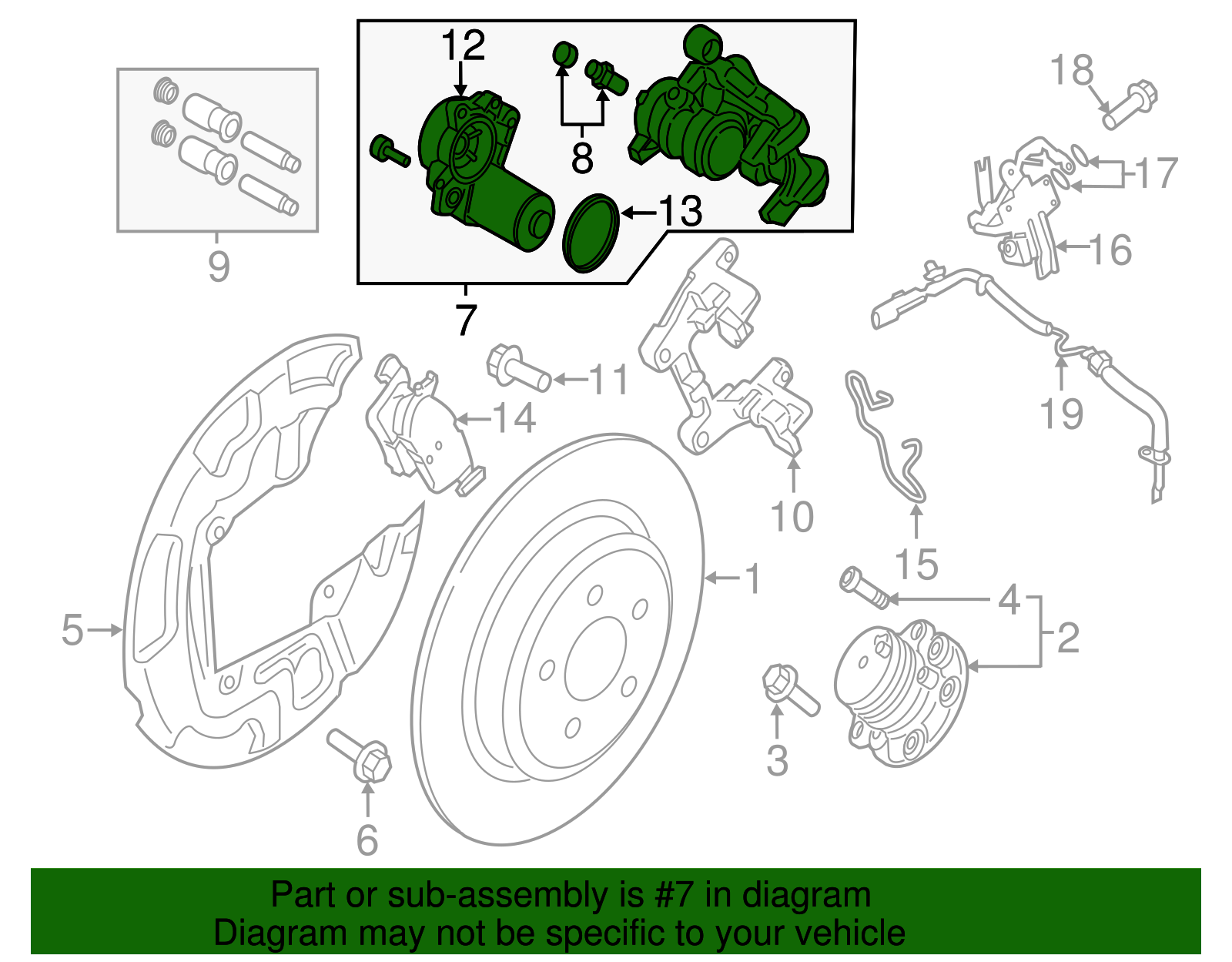 2013-2024 Ford | Motorcraft™ Caliper | BRCF-429 | Walls' Ford Parts