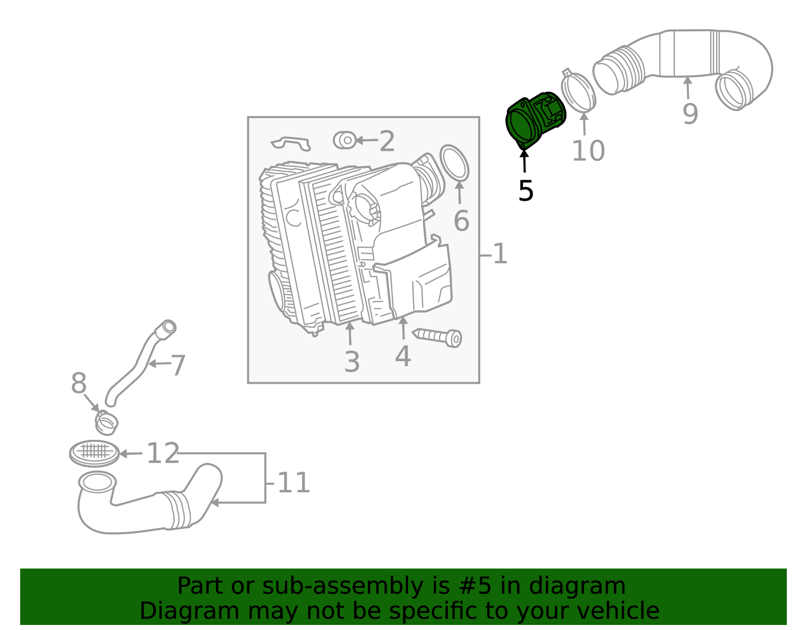 03H-906-461 - Mass Air Flow Sensor 2007-2015 Audi | Audi OEM Parts Guy