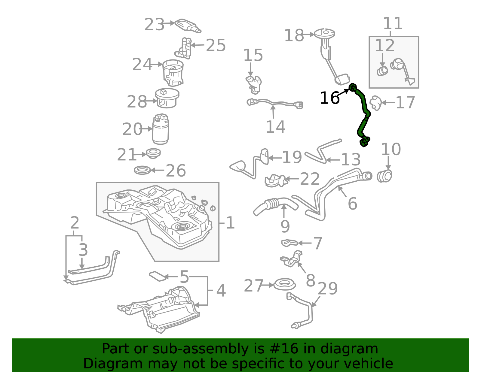 77404-24030 - High-Quality Fuel Tank Vent Hose for 2006-2010 Lexus ...