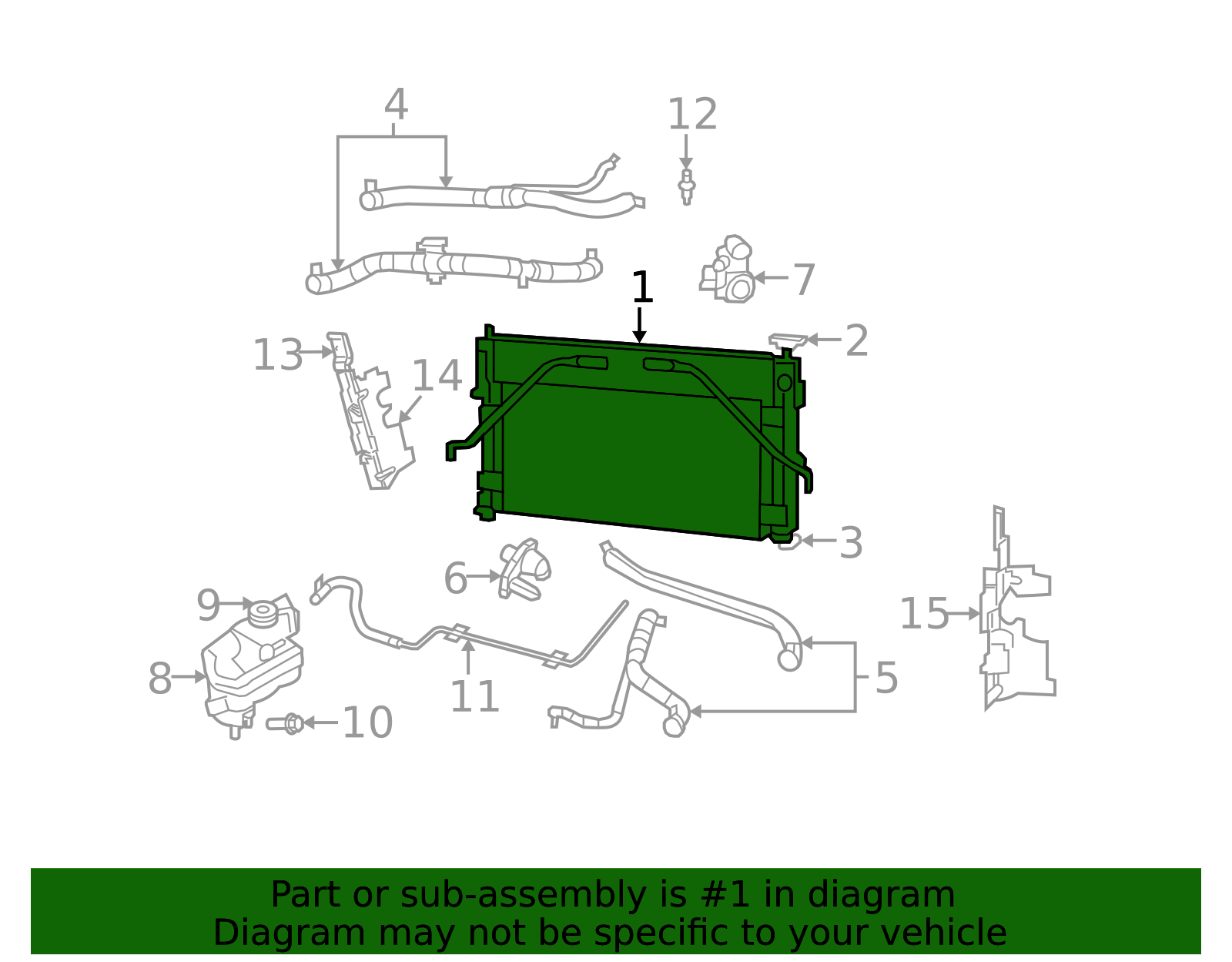 2007-2017 Mopar Engine Cooling Radiator 68004049AB | Mopar Parts Canada