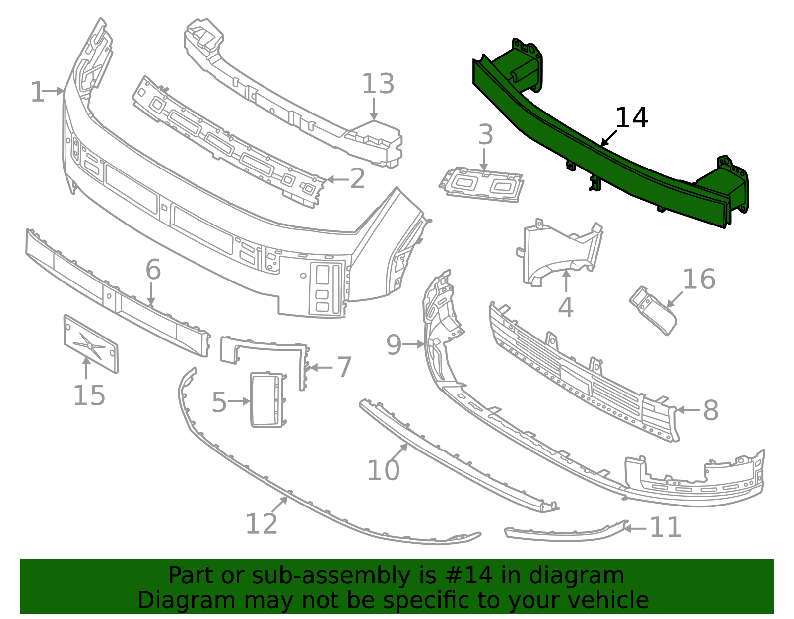 2024-2025 Hyundai Santa Fe Impact Bar 86631-R6000 | World OEM Parts Hyundai