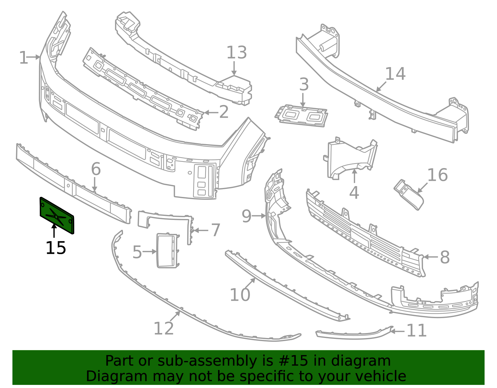 2024-2025 Hyundai Santa Fe License Bracket 86519-R6000 | OEM Parts Online
