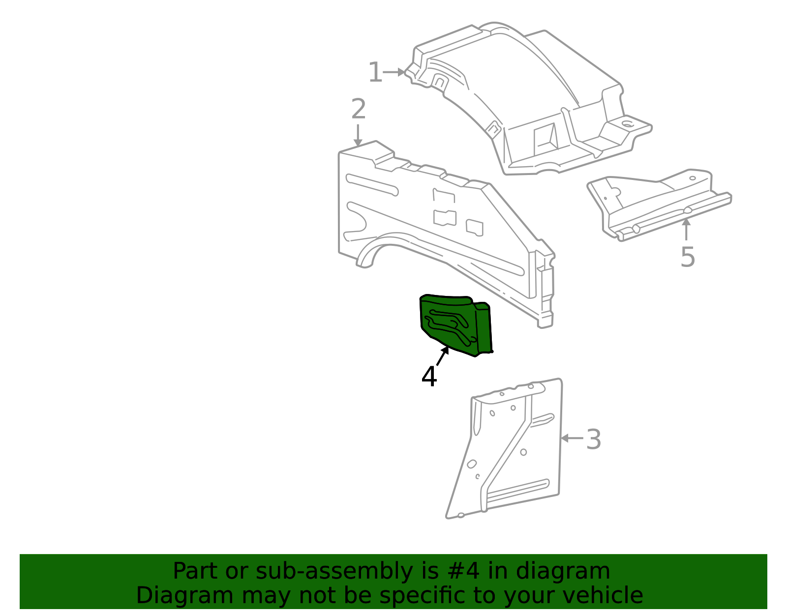 Fender Apron Extension F5UZ-16C153-A | OEM Parts Online