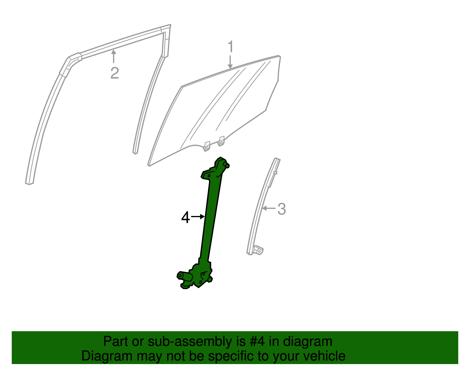 72750-T7A-003 - Window Regulator 2016-2022 Honda HR-V | Honda Parts Online