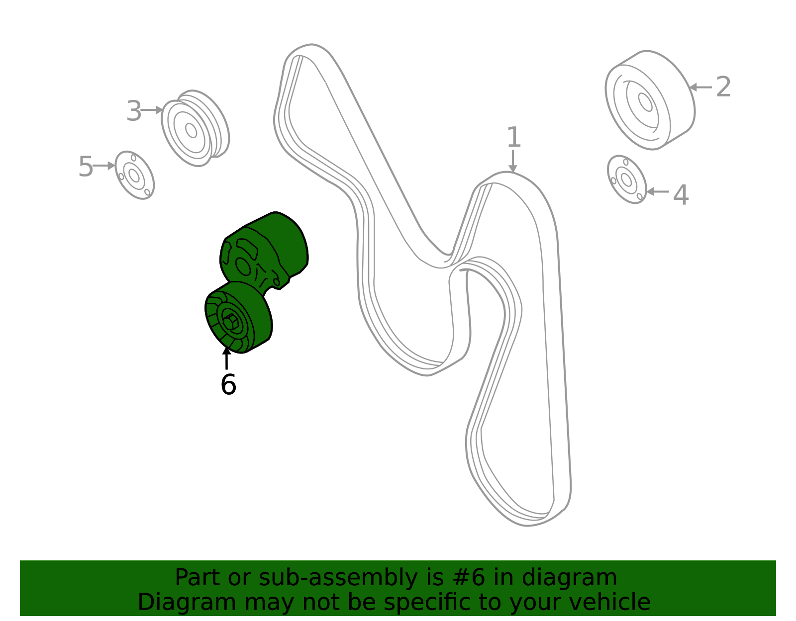 2013-2025 Toyota Accessory Drive Belt Tensioner Assembly SU003-00498 ...