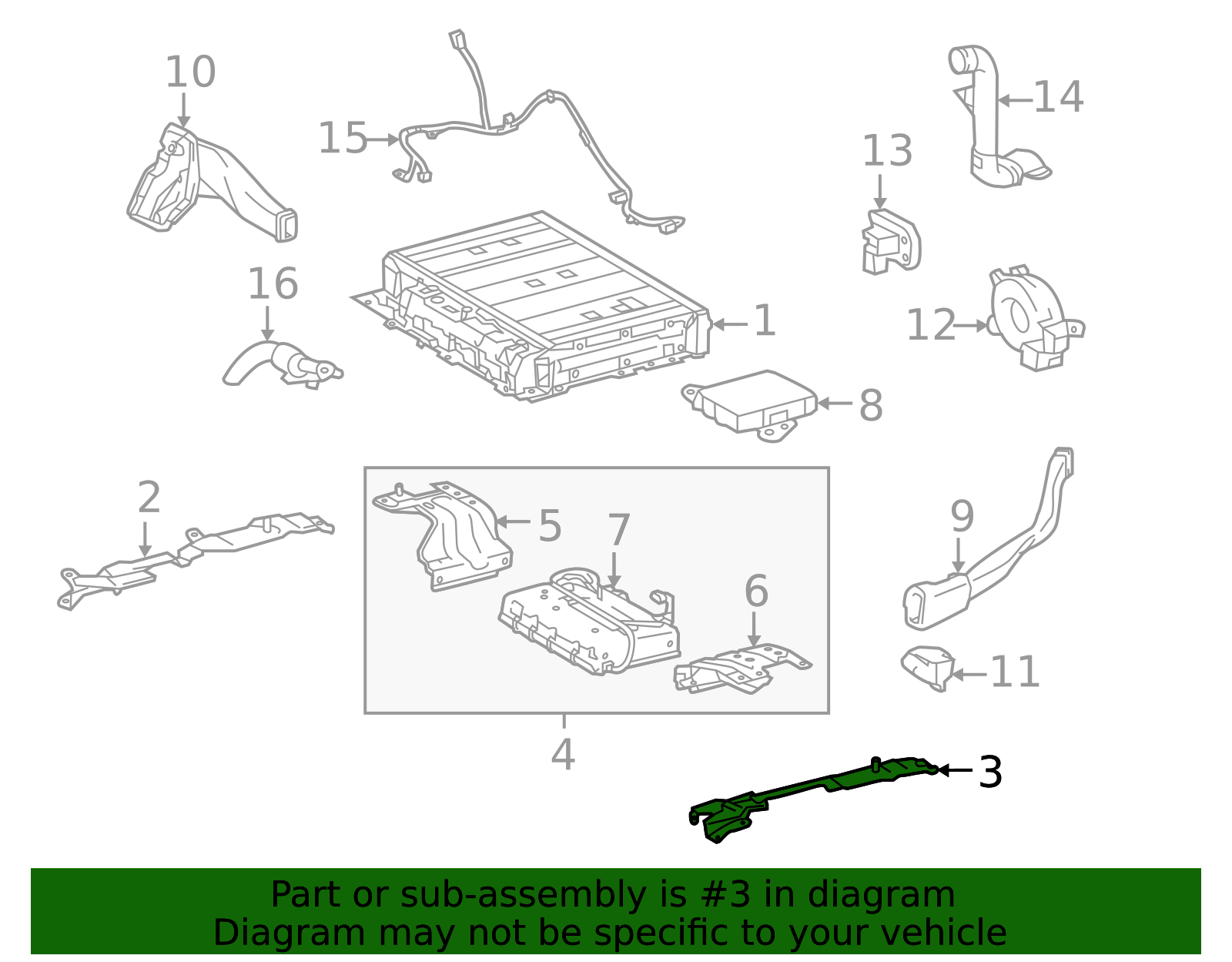 G92C7-47022 - High-Quality Battery Assembly Bracket for 2012-2015 ...