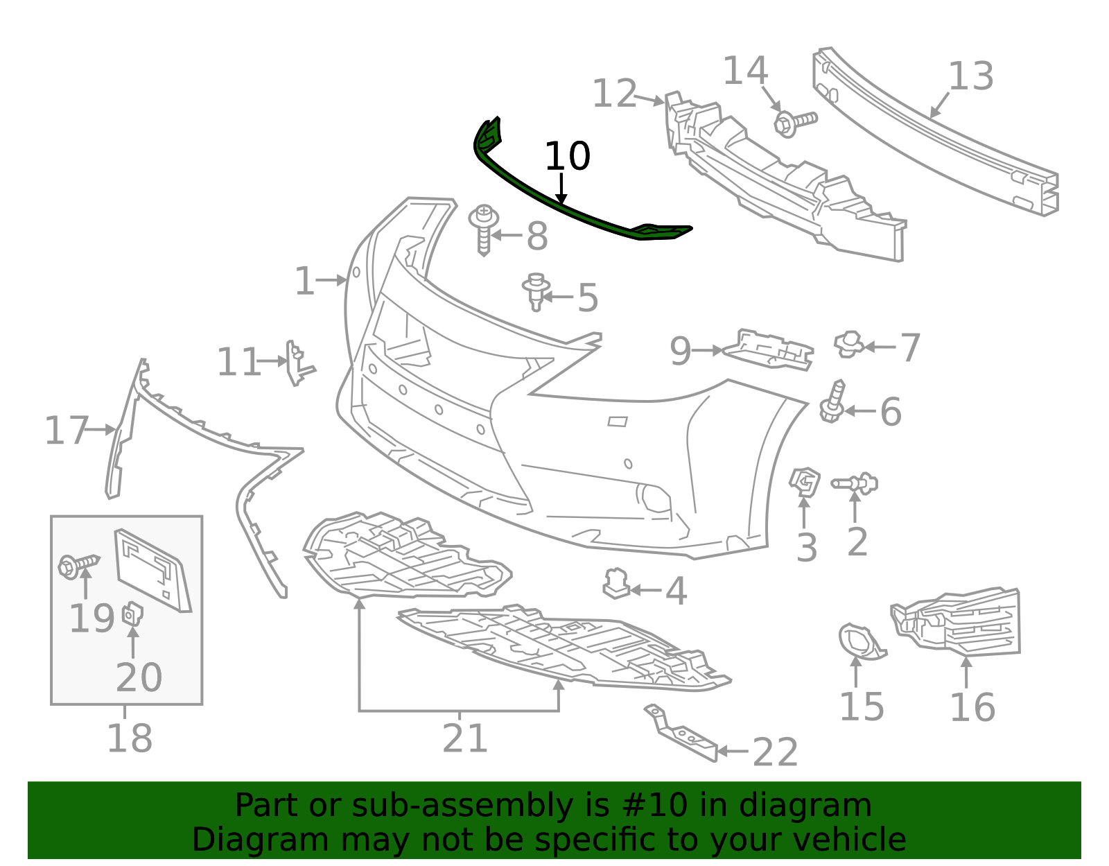 53155-33050 - Upper Seal 2013-2015 Lexus | Lexus of Stevens Creek Parts