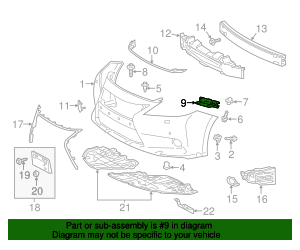 52145-06020 - High-Quality Bumper Cover Support Rail for 2013-2018 ...