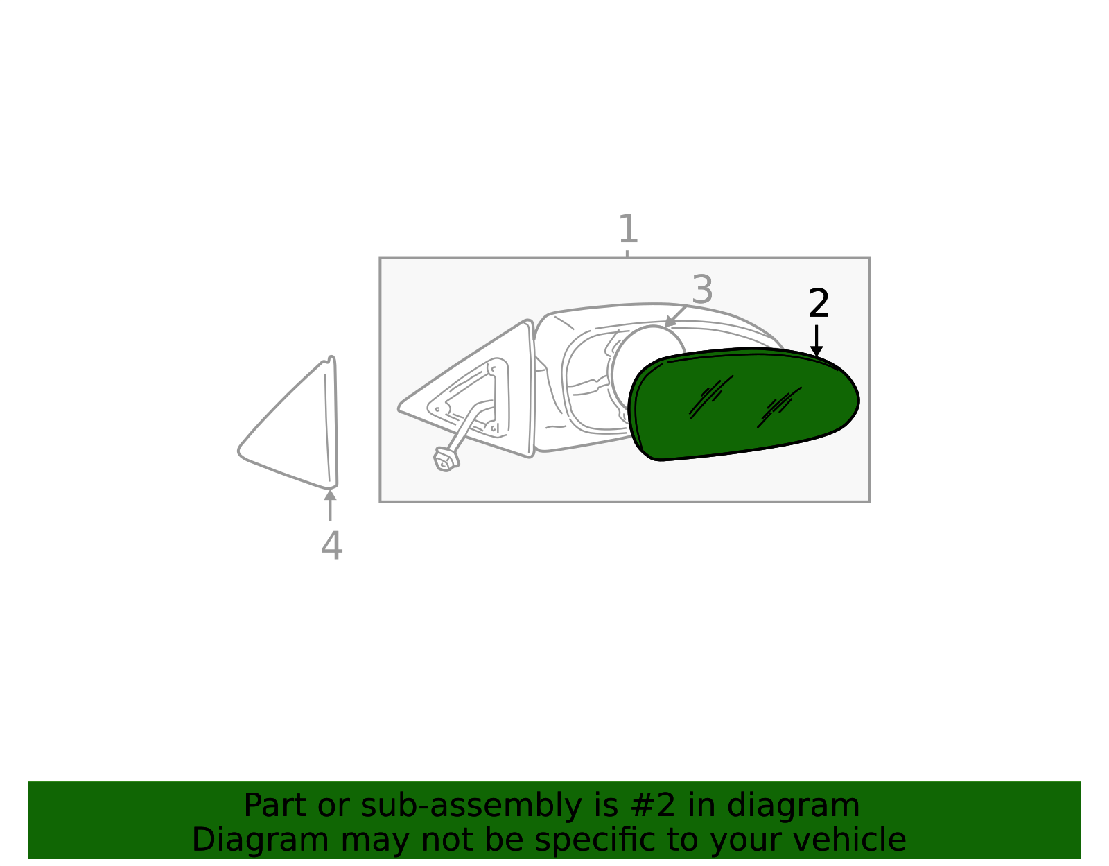 1999-2005 Hyundai Sonata Mirror Glass 87607-38000 | QuirkParts