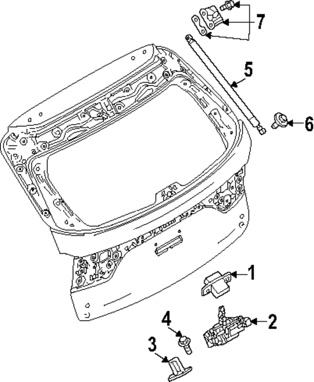 2024-2025 Mazda CX-90 Lift Cylinder KMV6-63-620A | RealMazdaParts.com