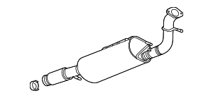 2021-2026 GM Muffler & Pipe Assembly 84964236 GM | GMPartsDirect.com