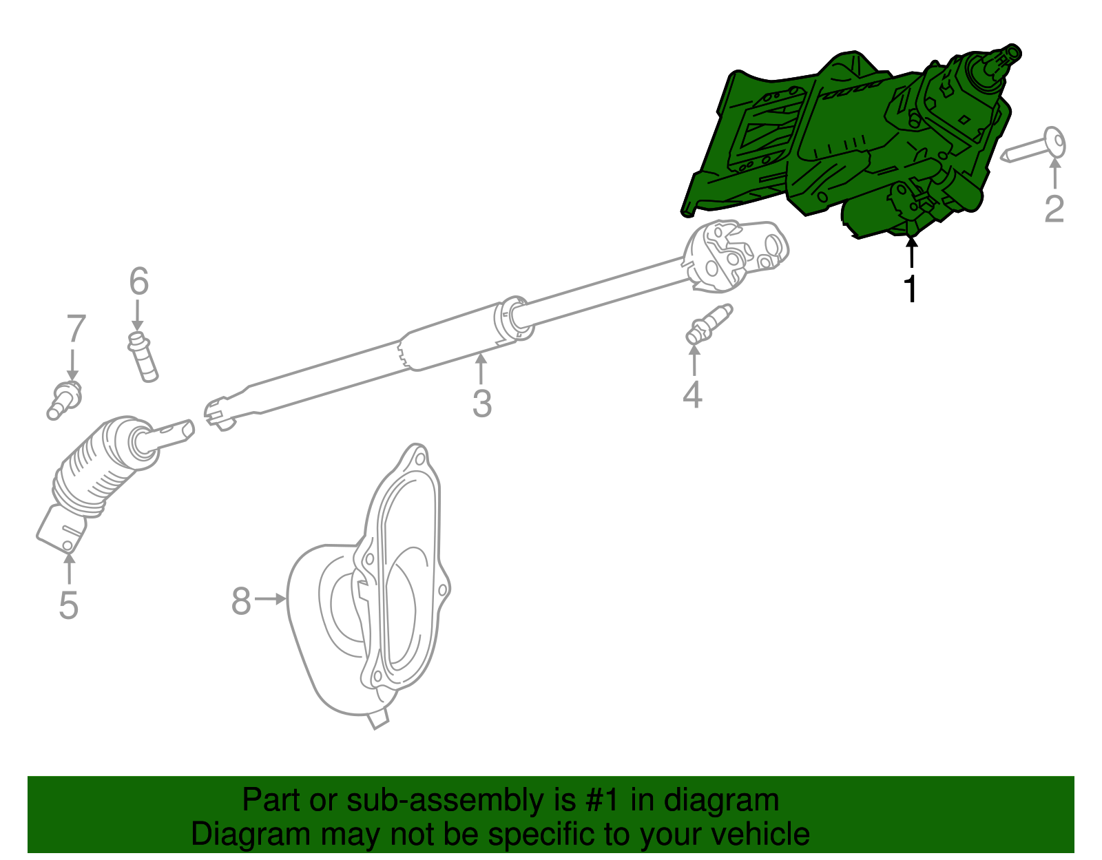2013-2023 Land Rover | Steering Column | LR074628 | Express Land Rover ...