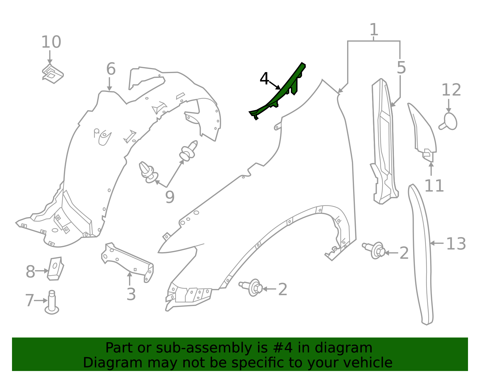 2017-2020 Nissan Rogue Filler Cover 66894-4BA1A | Parts for Nissans