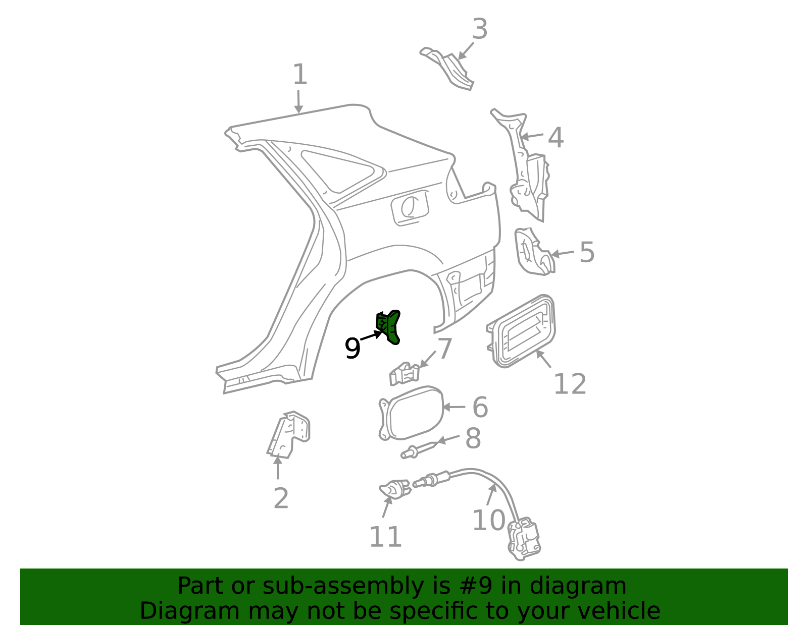 61848-0E010 - Retainer - 2004-2009 Lexus | My L Parts