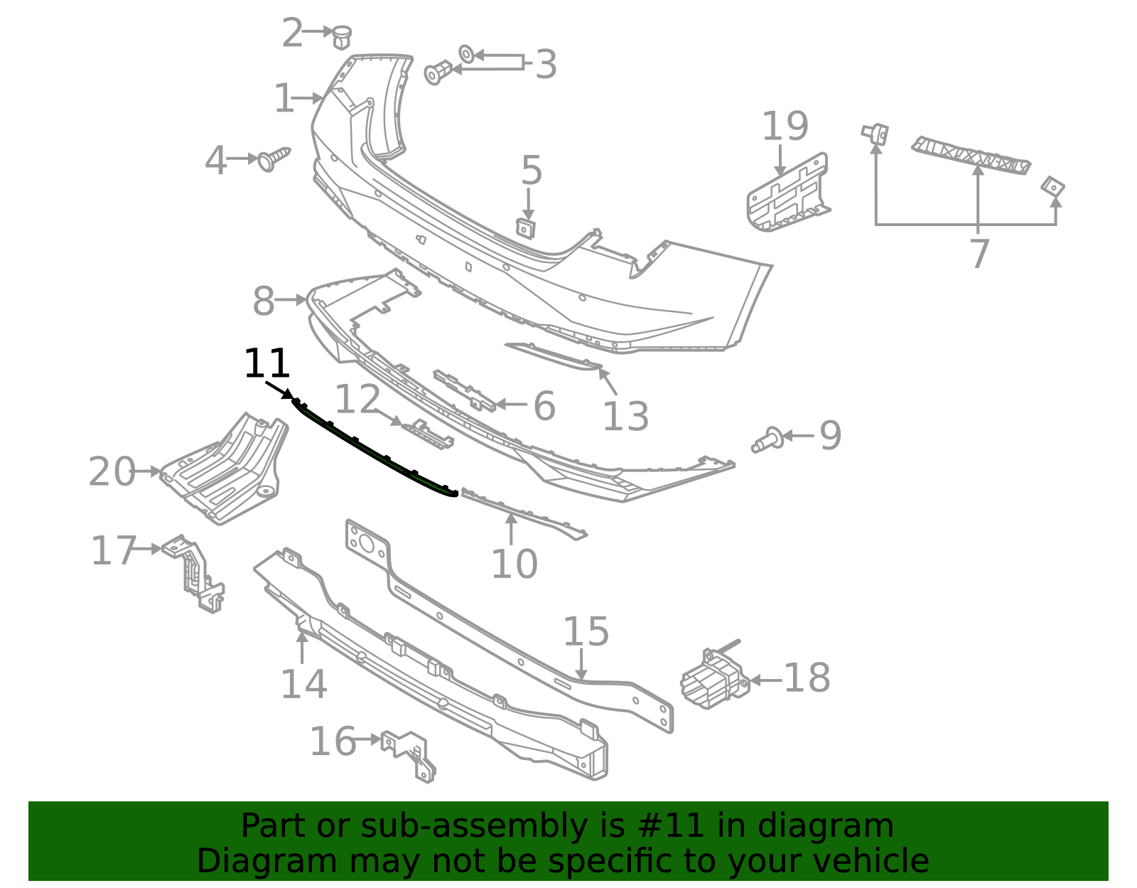 Chrome Strip 86699-AB000 | OEM Parts Online