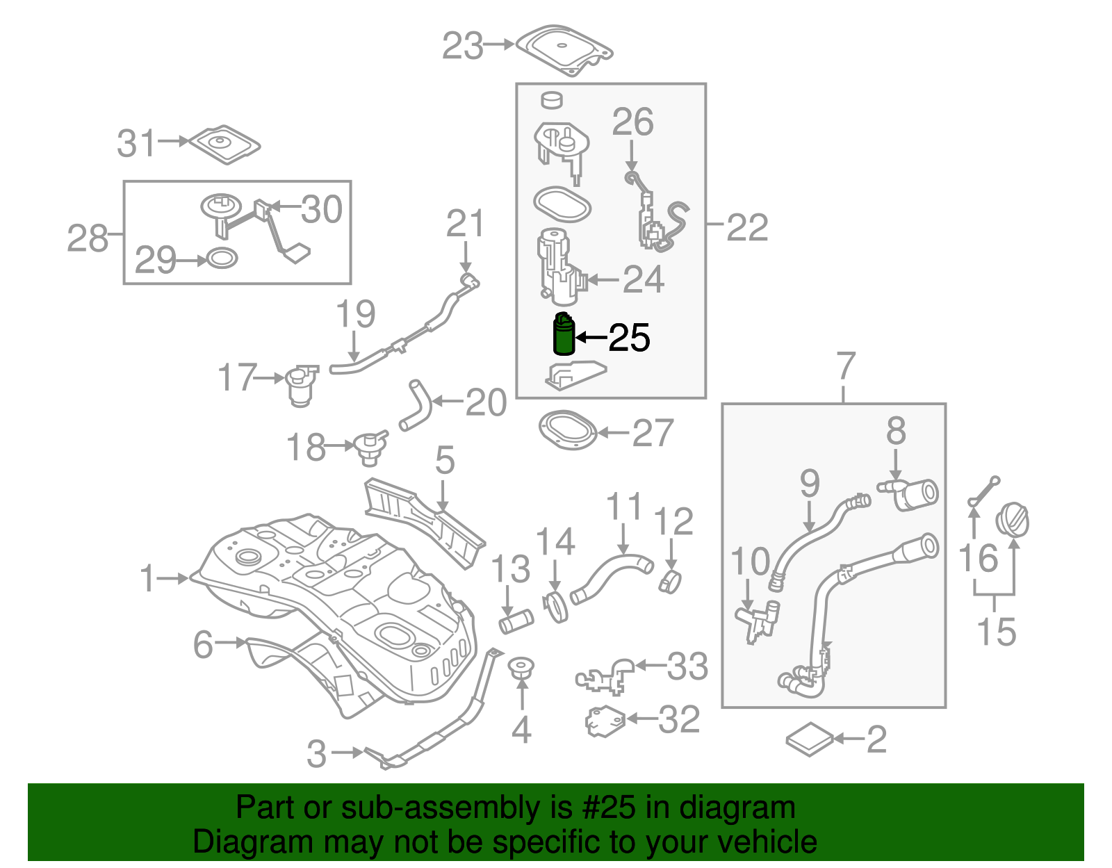 31111-3N000AS - Fuel Pump 2015-2020 Kia K900 | Kia.Parts Store