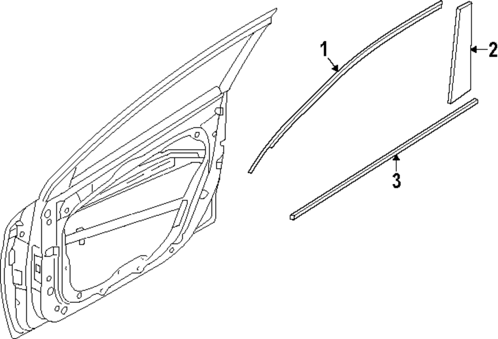 82860-KL010 - 2023-2024 Hyundai Ioniq 6 - Upper Molding | Conicelli Hyundai