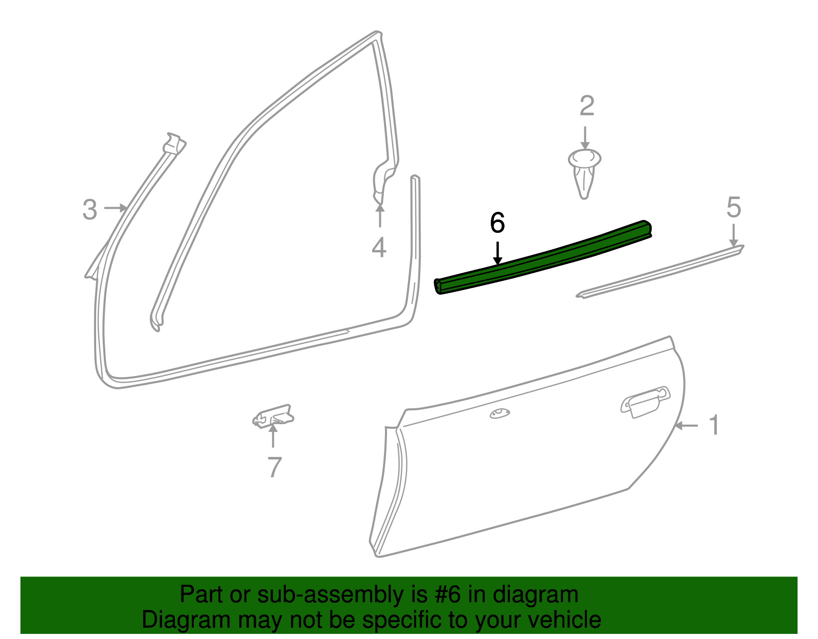 51-41-8-397-818 - 1996-2002 BMW Z3 - Belt Weather-Strip | Buy BMW Parts Now