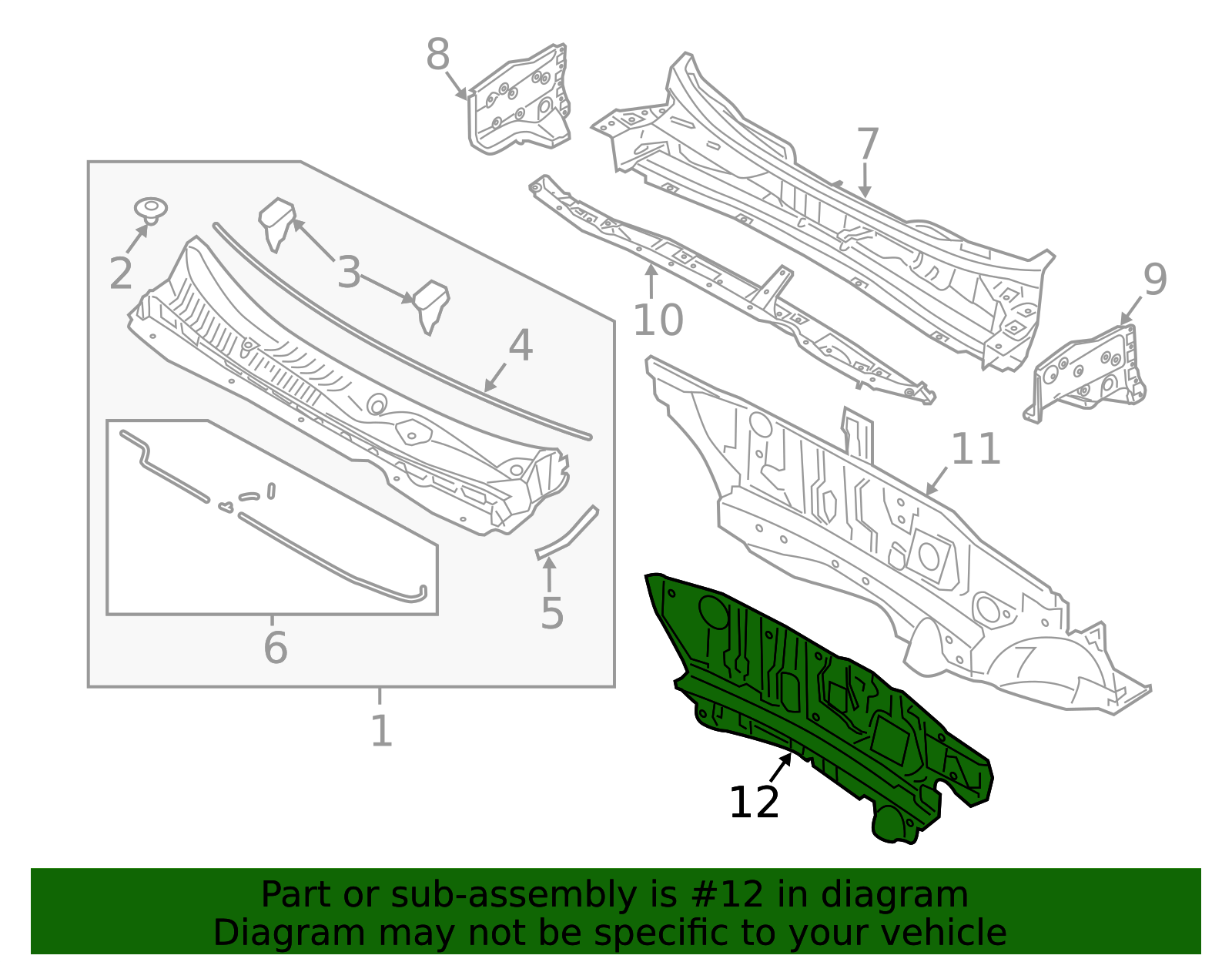 2014-2016 Kia Sportage Insulator 84124-2S560 | OEM Parts Online