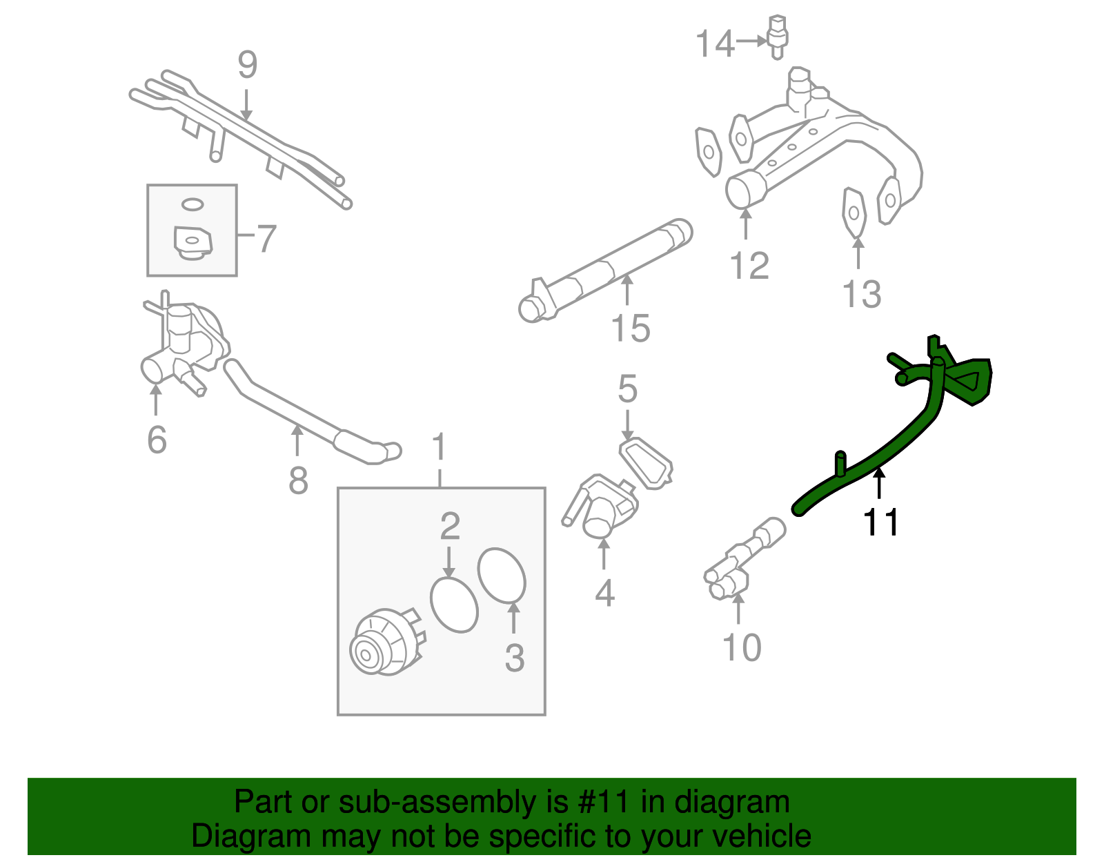 2011-2024 Nissan GT-R Pipe 21022-JF00C | Bill Kay Nissan Parts