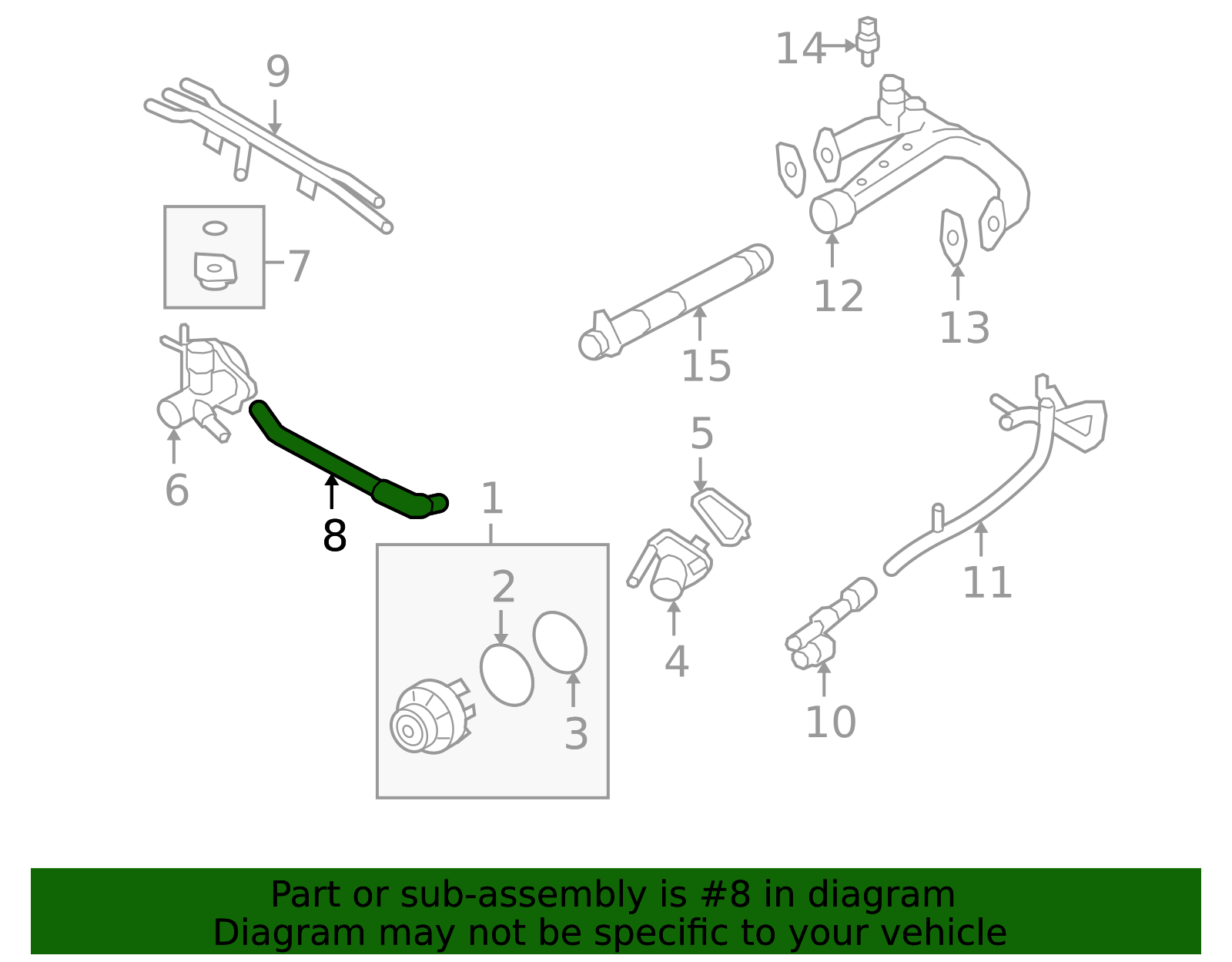 14055-JF00A - High-Quality Water Hose for AutoNation Parts