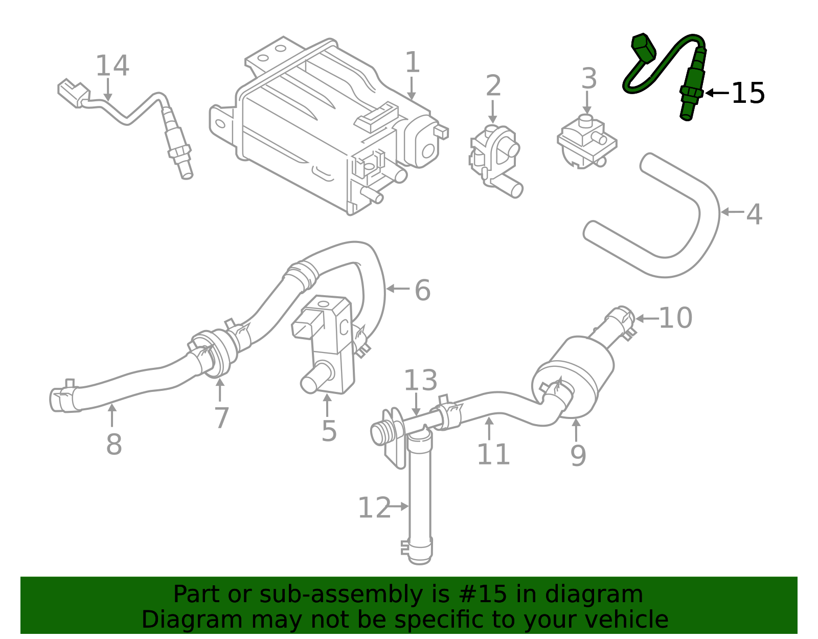 226a09bf0b - Infiniti Oxygen Sensor 2014-2017 INFINITI QX60 ...