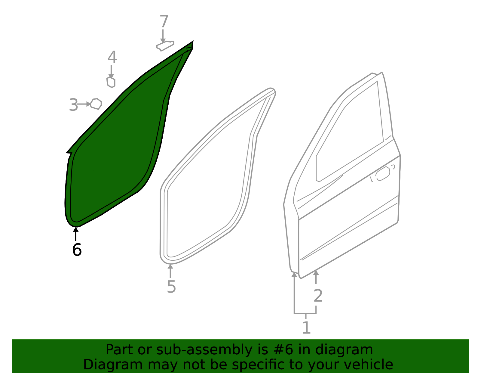 2007-2009 Hyundai Santa Fe Body Weather-Strip 82110-0W000-J4 | MotorMotor