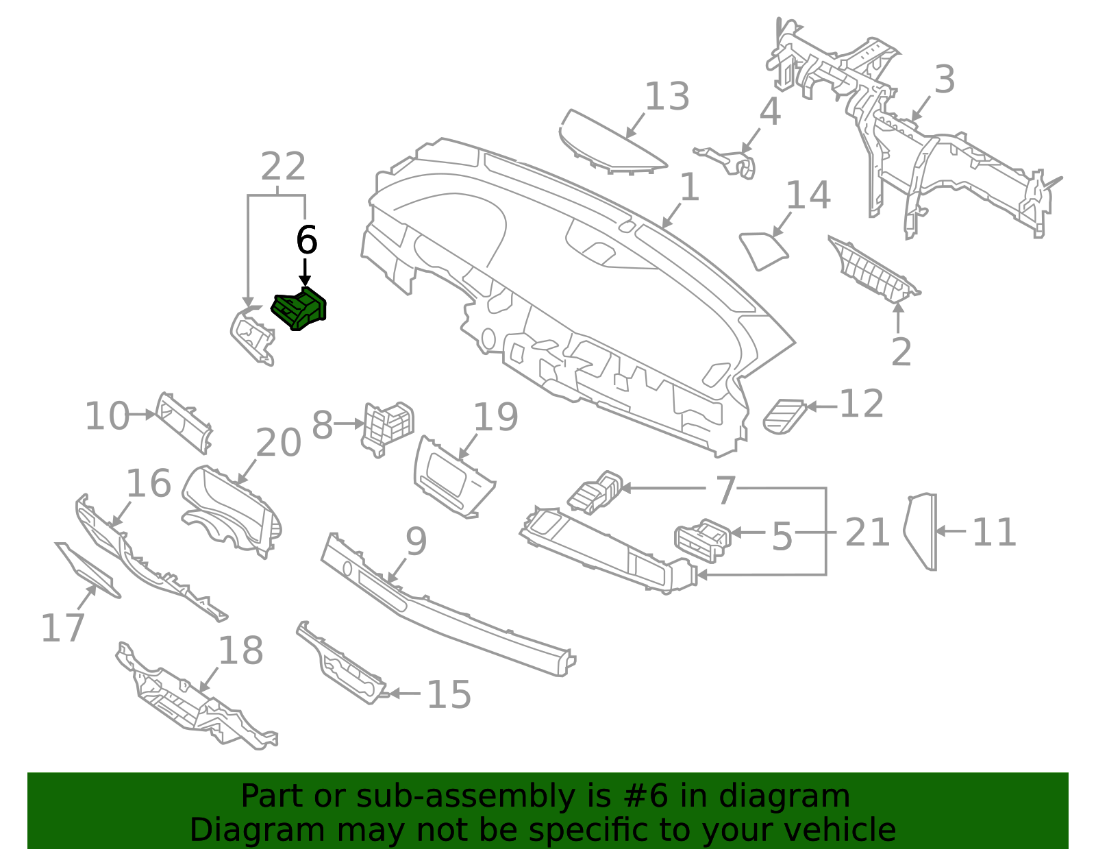 97480-G5000CG5 - Vent Duct 2019 Kia Niro EV | Kia.Parts Store