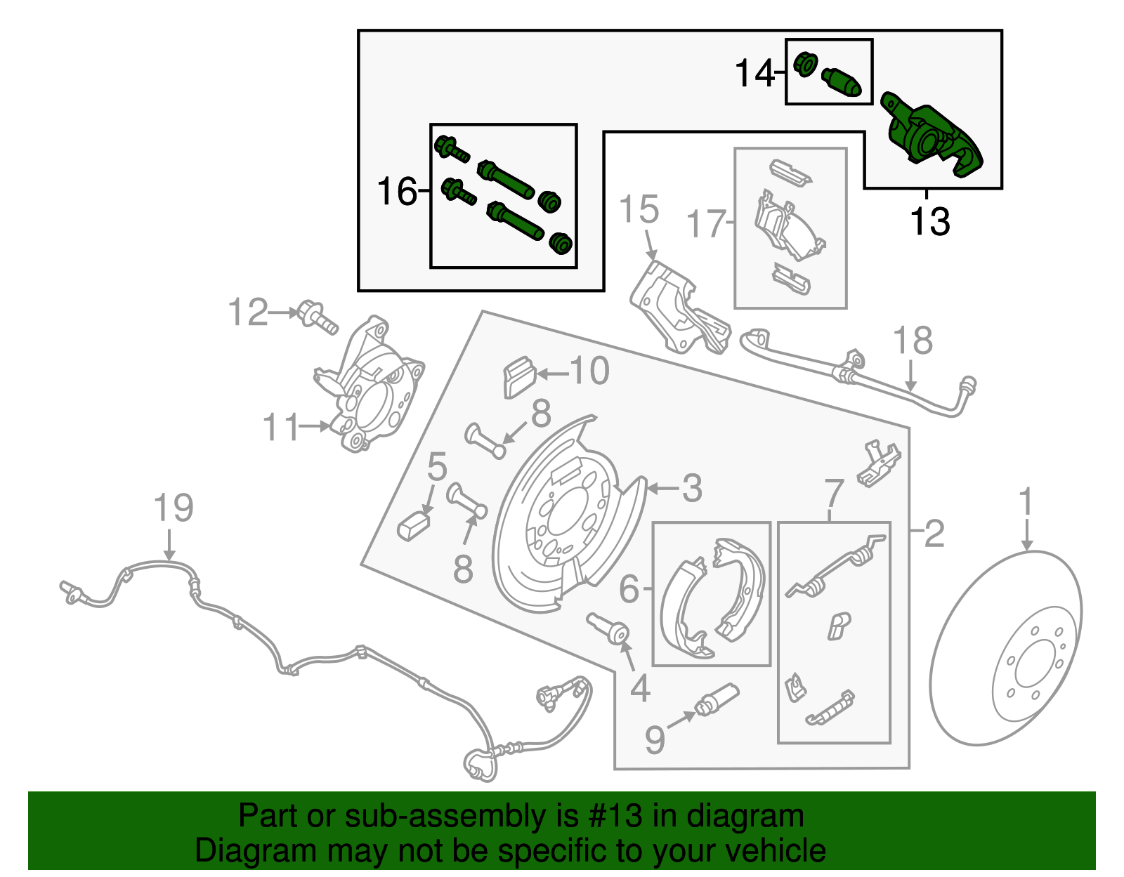 2012-2014 Ford F-150 | Motorcraft™ Caliper | BRCF-220 | Walls' Ford Parts