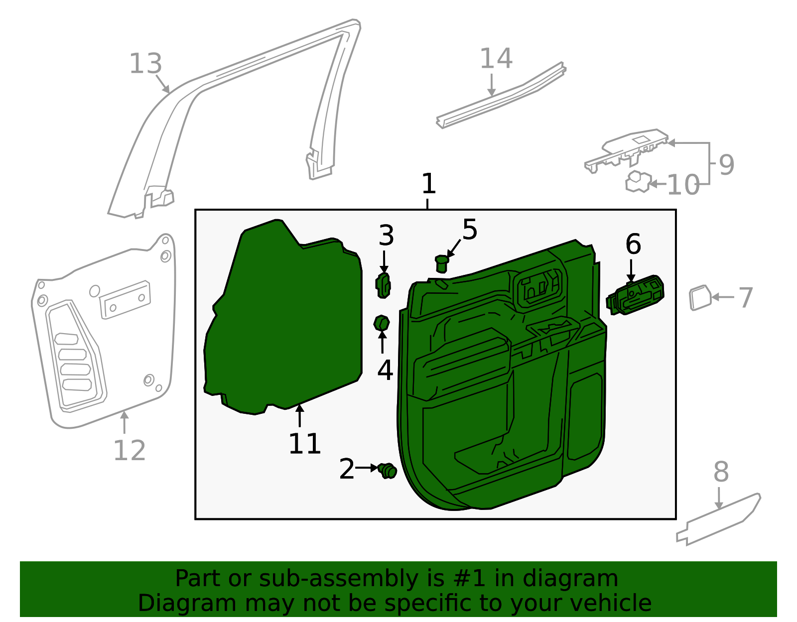 2020-2023 GM Door Trim Panel 86787221 | Capital Chevy Parts